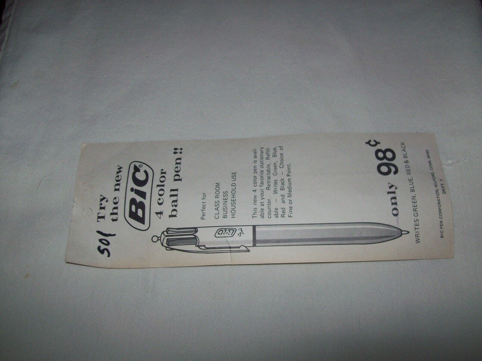 Vintage Bic Pens School Special Set with AF-49 pen New In Original ...
