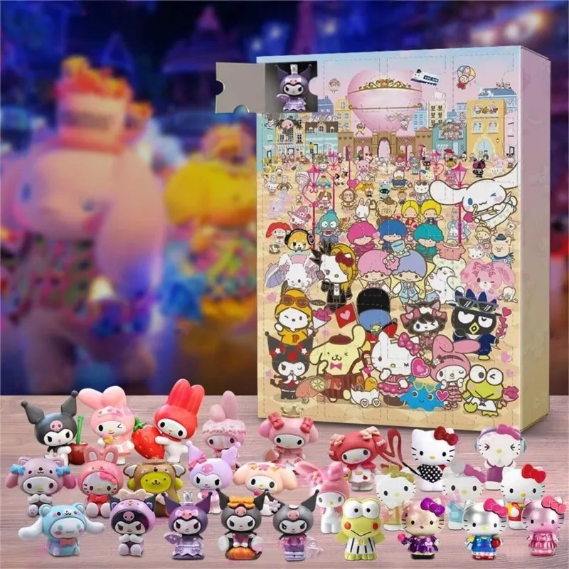 Sanrio Advent Calendar Cartoon Kuromi Cinnamoroll Pochacco My Melody ...