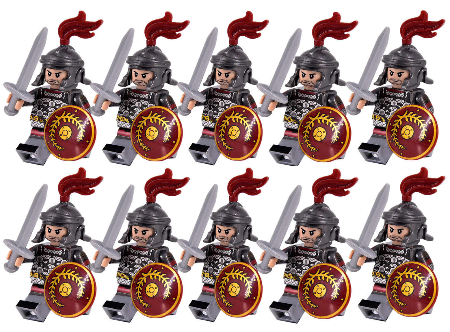 Ancient Roman Guards & Centurion 11 Custom Minifigures for Collectors ...