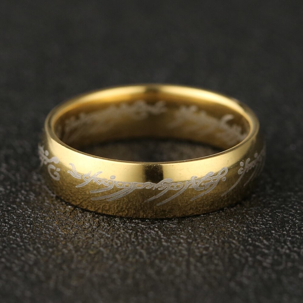 The One Ring Sauron Elf Frodo Baggins Gollum JRR Tolkien Letter Gold ...