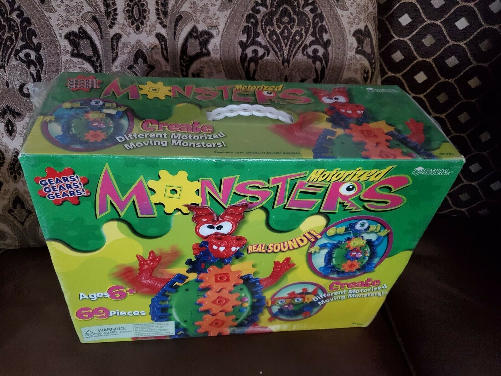 Motorized Monsters Buildable Gear Works Rotating & Sounds Monster Toy ...