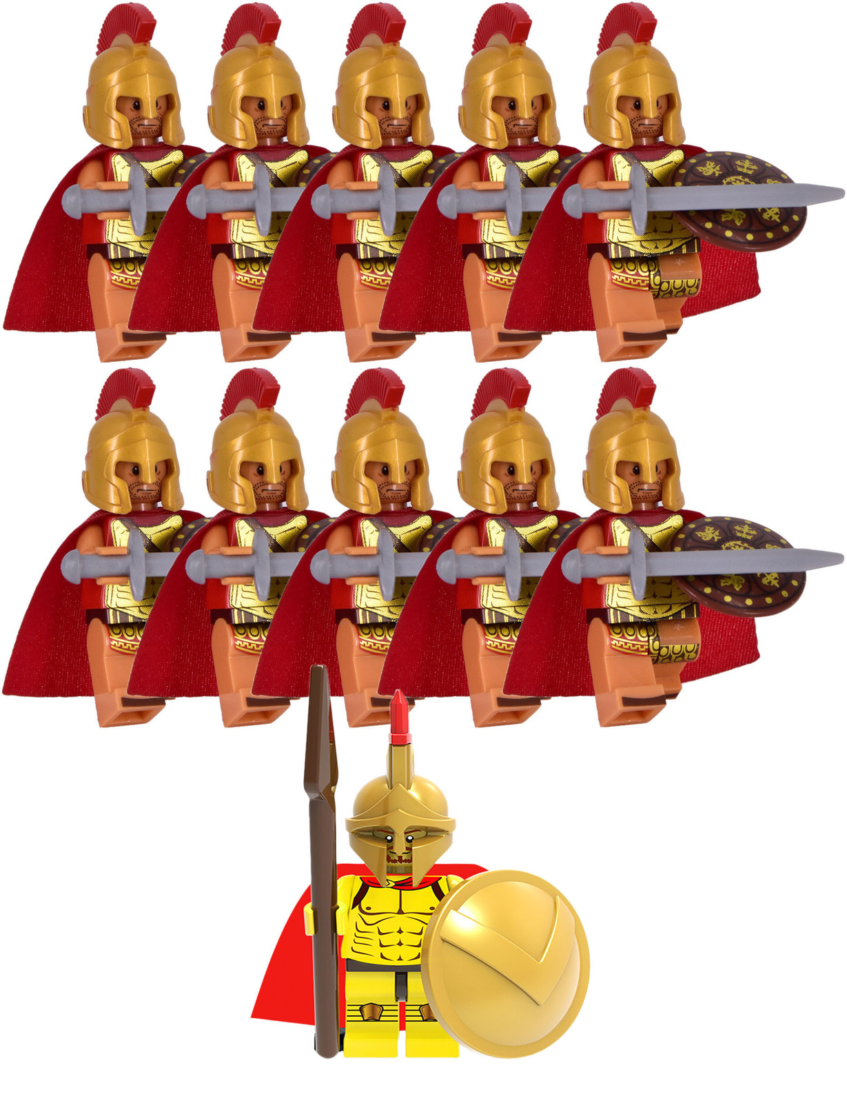 Ancient Roman Soldiers & Centurion 11 Custom Minifigures for Collectors ...