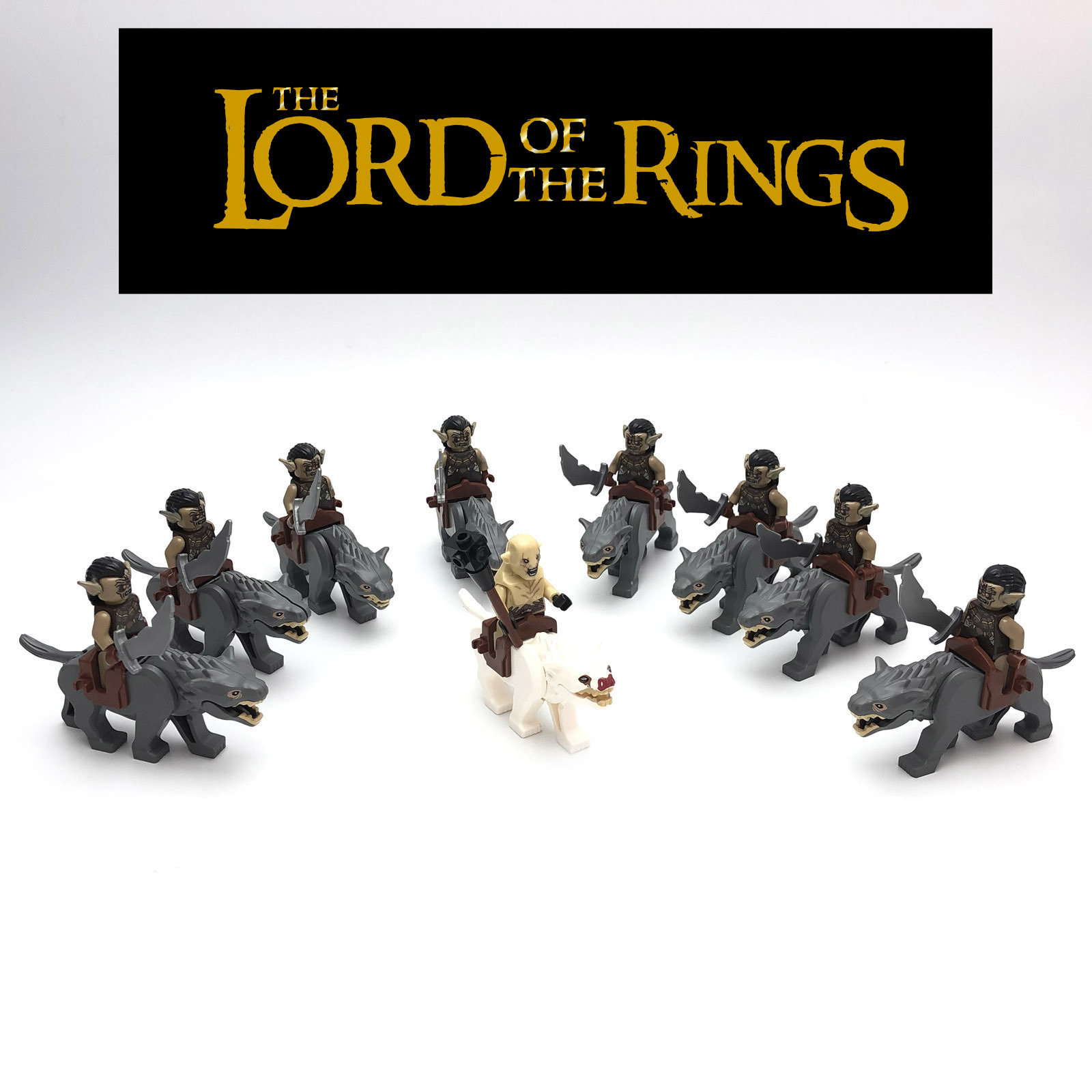 LOTR Hobbit Azog ORC Wolf Army 18 Minifigures Toys Gift - Building Toy ...