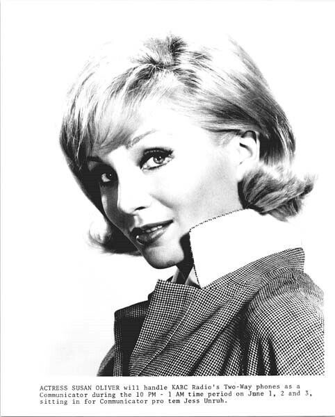 Susan Oliver 1960's studio portrait KABC Radio Communicator original ...