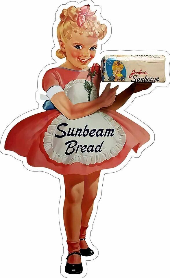 Sunbeam Bread Advertisement Laser Cut Metal Sign - Plaques & Signs