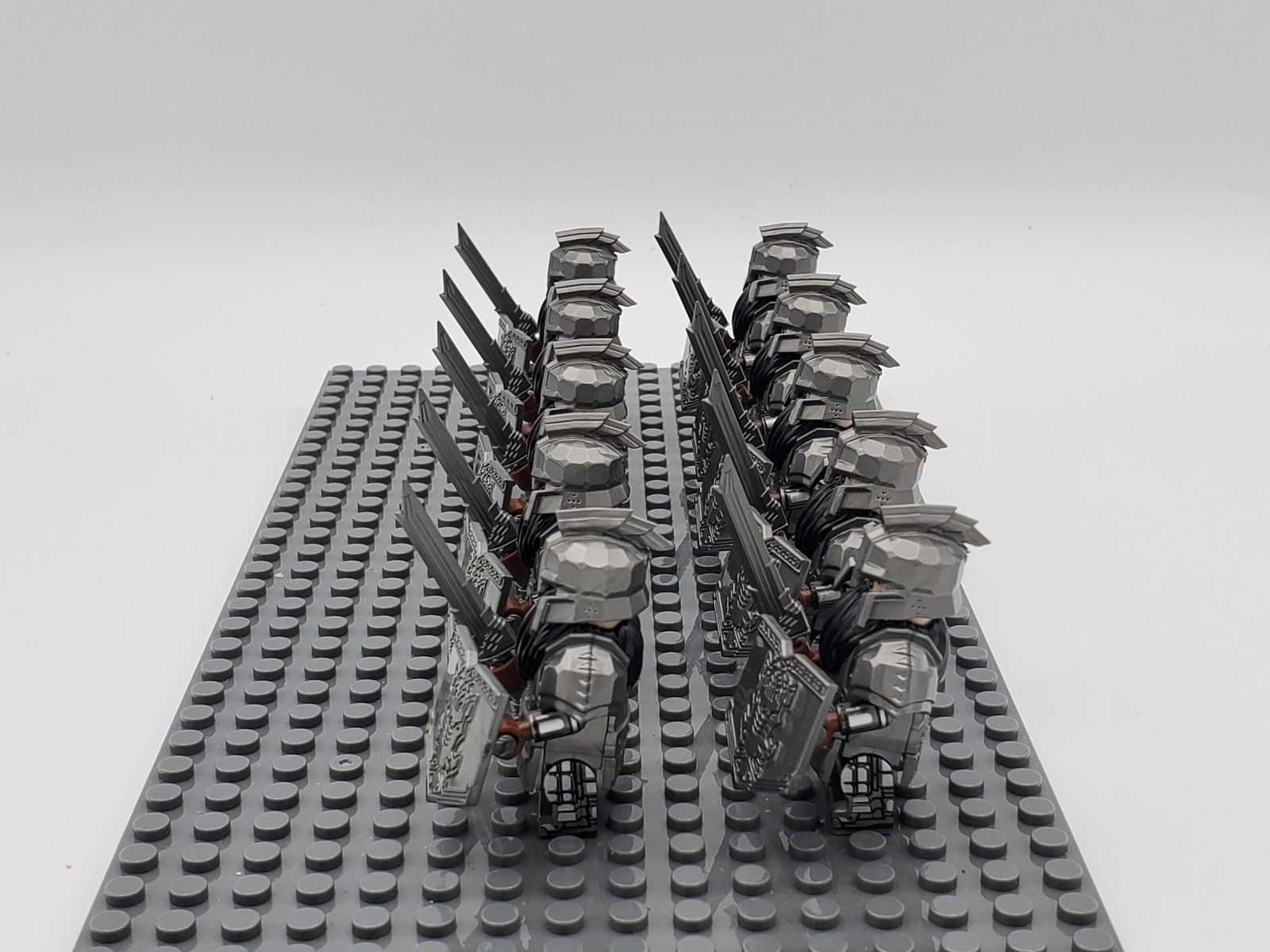 LOTR Dwarf Heavy Shortsword Infantry Army Set 10 Minifigures For Lego ...