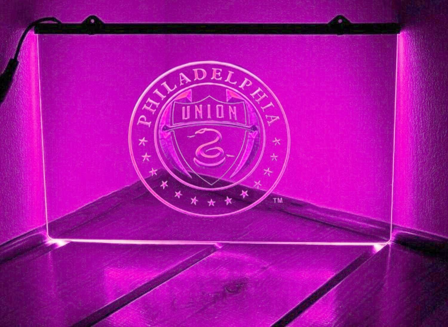 Philadelphia Union Neon LED Light Sign Hang Wall Decor, Lights Craft ...