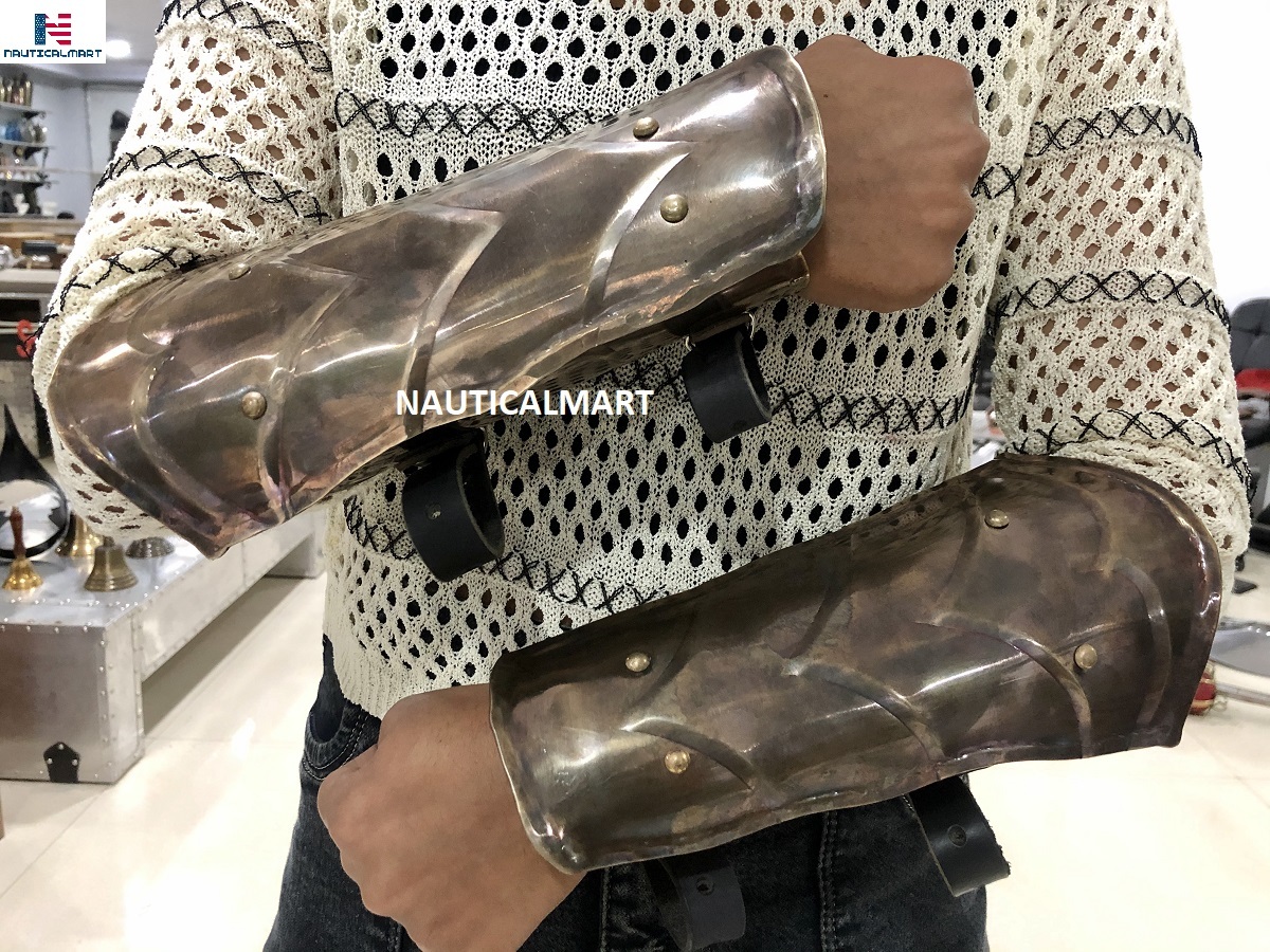 Medieval Bracers Fully Functional Arm Guard for Cosplay, Role-Play ...