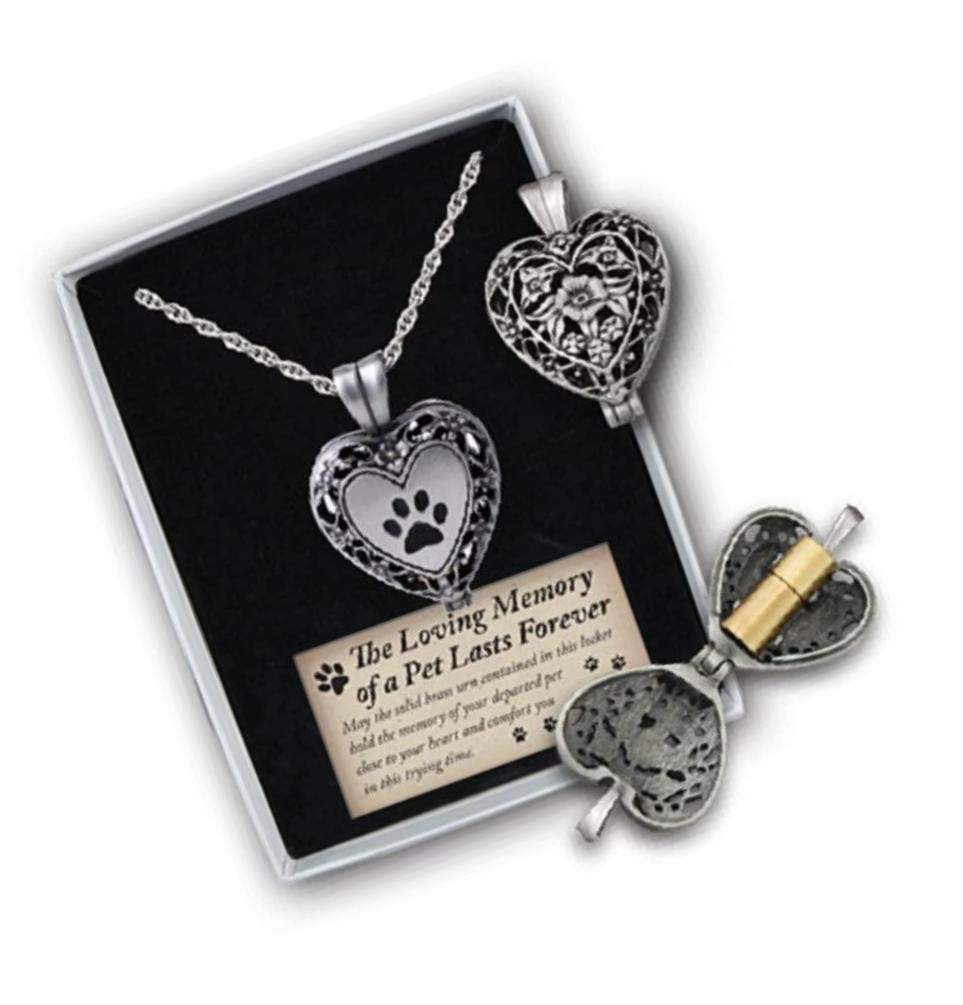 Cathedral Art In Loving Memory Pet Memorial Heart Locket W/ - Pet ...