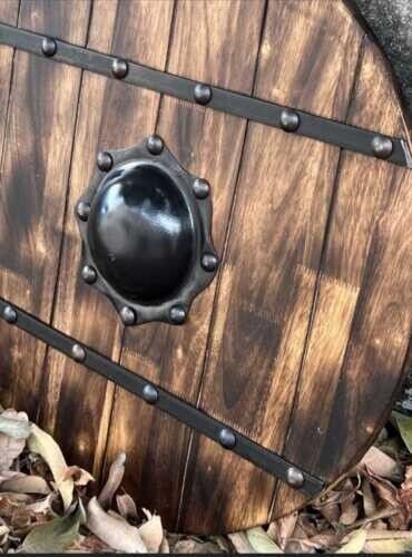 PURE WOODEN SHELID NEW Medieval Roman Viking Round Wooden Shield ...