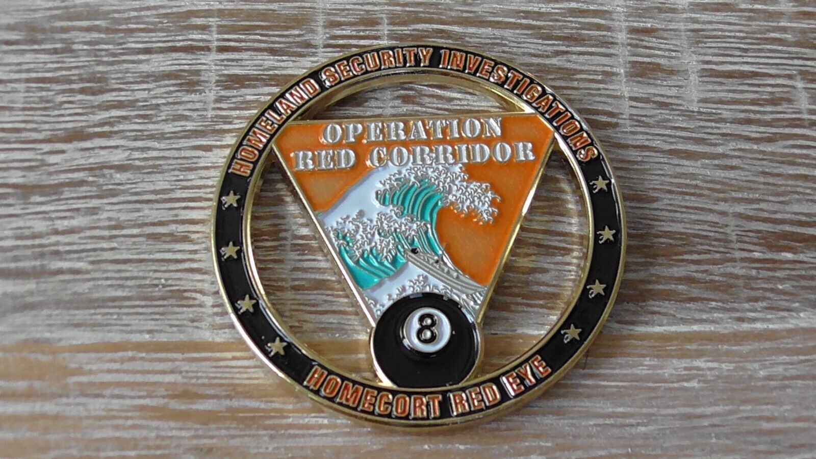 HSI Operation Red Corridor Homecort Red Eye Challenge Coin #A520 ...