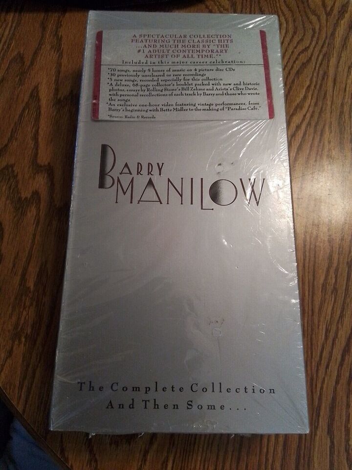 Barry Manilow "The Complete Collection and Then Some" 4 CD Book & VHS - CDs