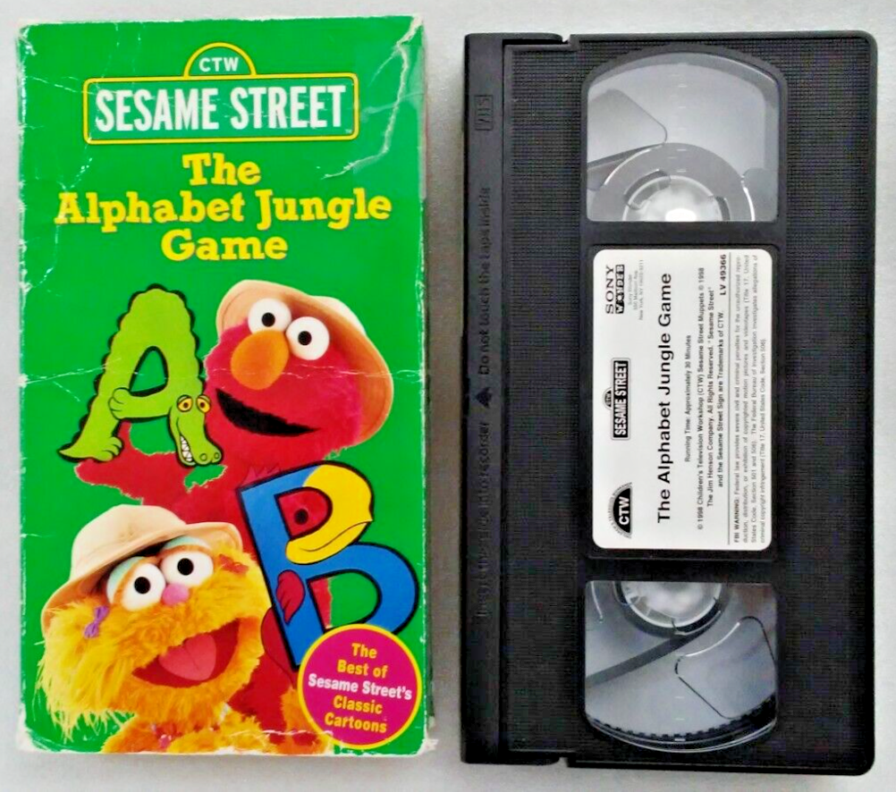 VHS Sesame Street - The Alphabet Jungle Game and 50 similar items