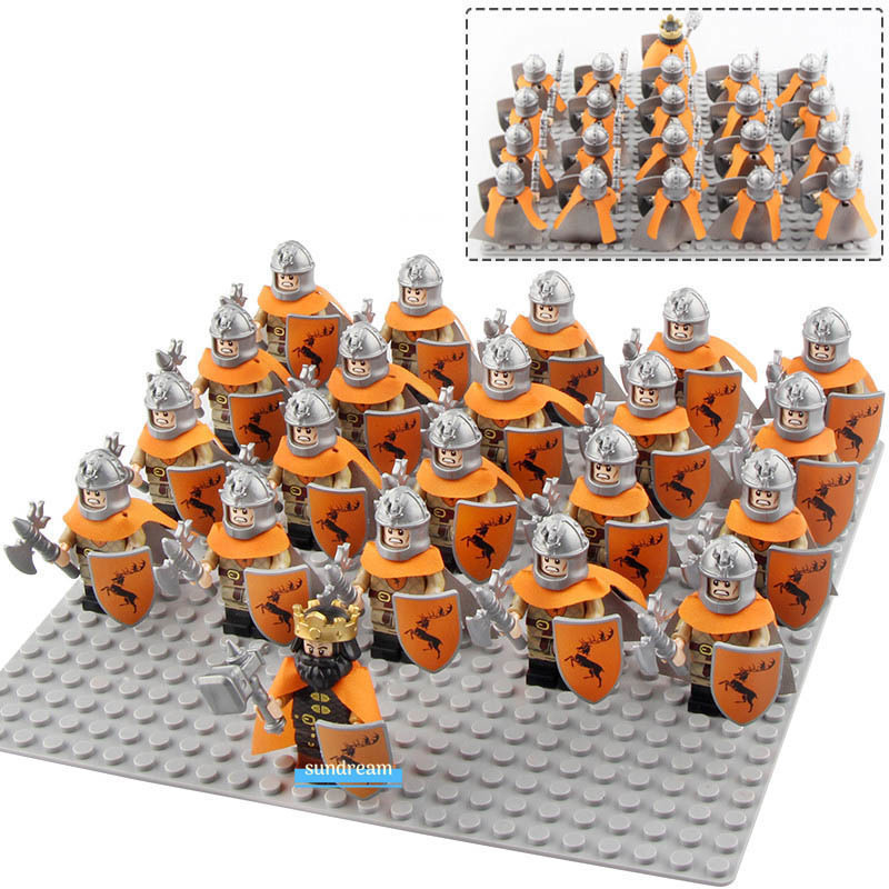 Game of Thrones Baratheon Army Axe Infantry Soldiers Lego Moc ...