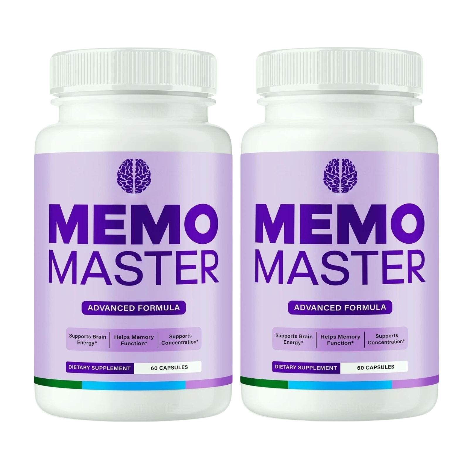 2-Pack Memo Master Capsules, MemoMaster for Brain Health Support - 120 ...