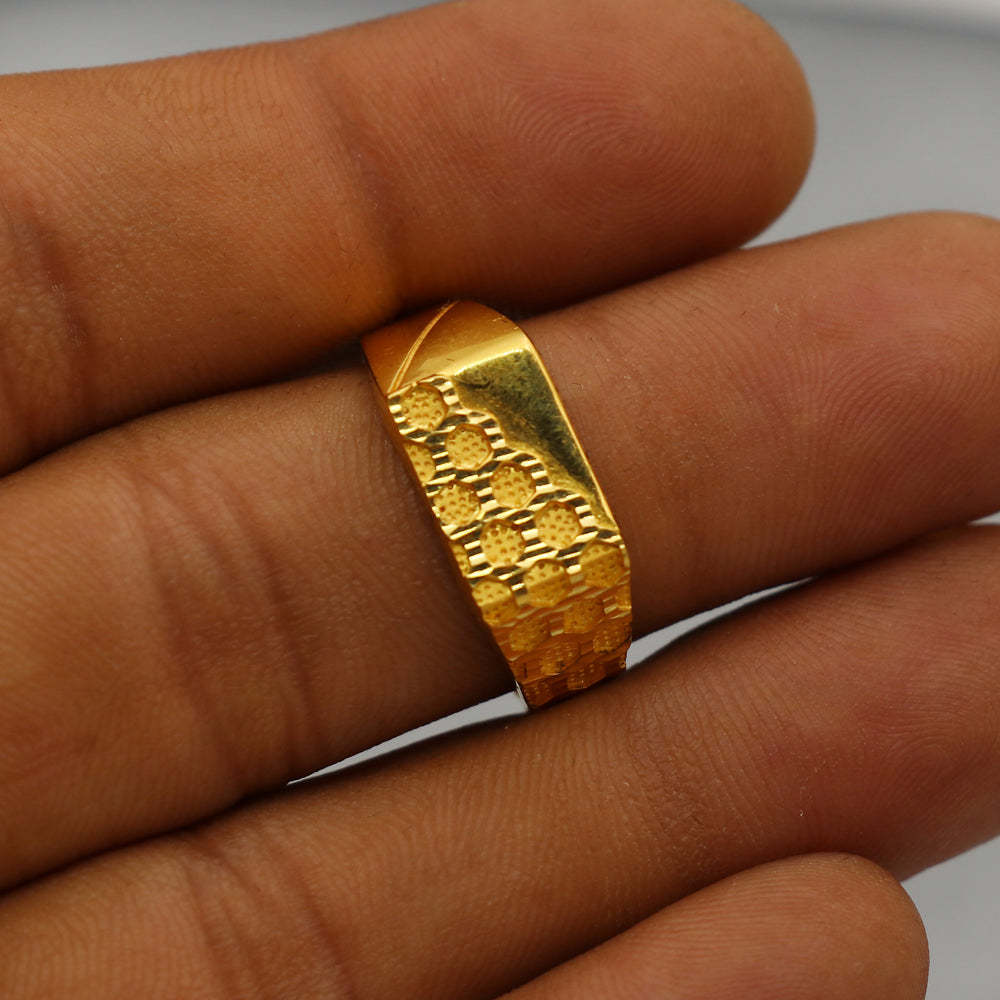 bis 916 seal original gold engraved ring size us 9 husband fine jewelry ...