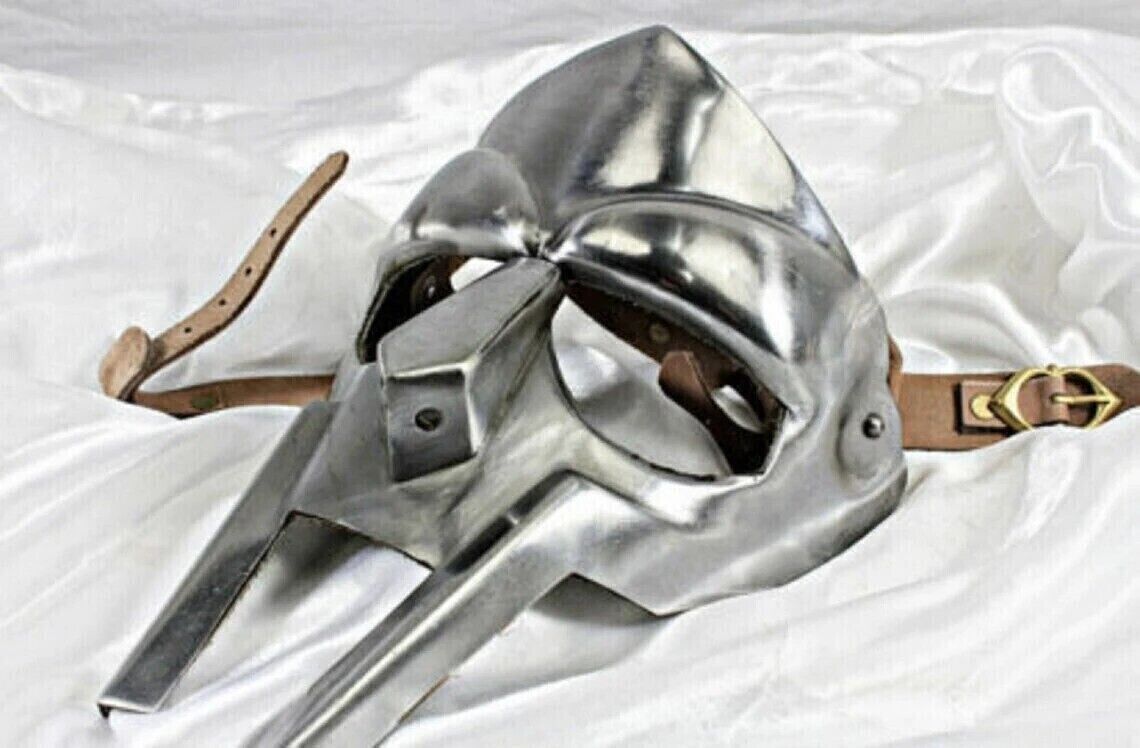 Medieval Replica MF Doom Gladiator Mask Mad-villain 18g Mild Steel Face ...