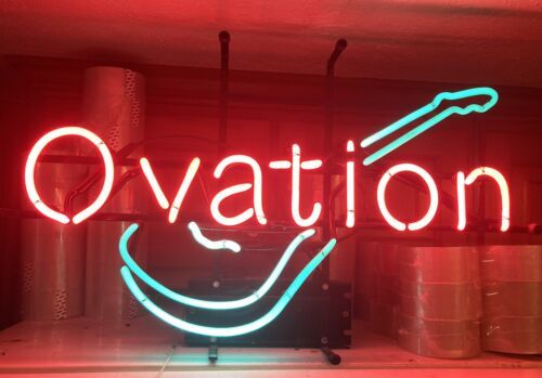 1980’s OVATION Guitars - Dealer Store Window Neon Light. Very Rare ...