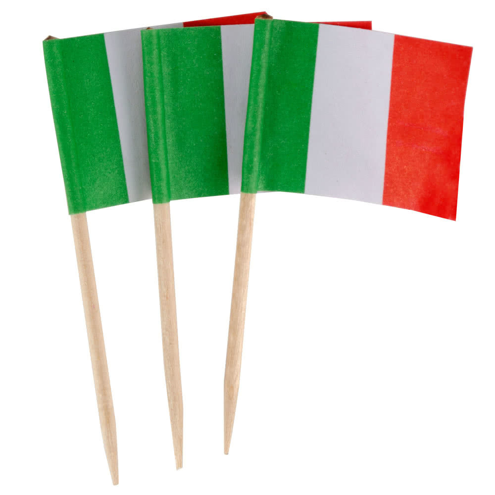 500 Italian Italy Flag Toothpicks - Party Tableware & Serveware