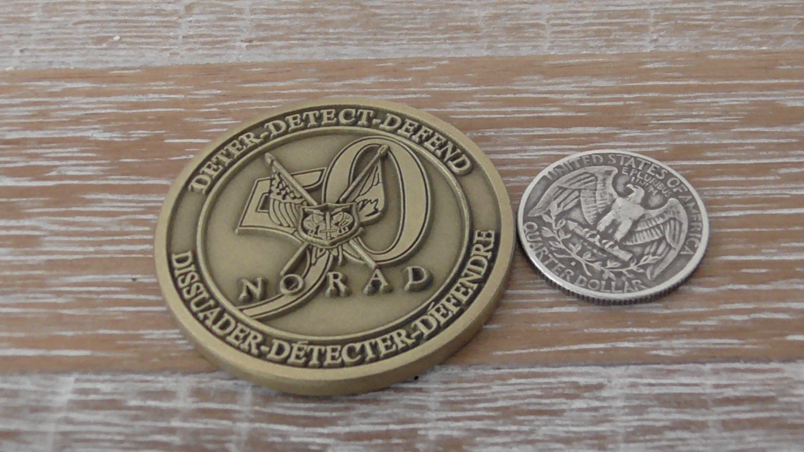 North American Aerospace Defense Command NORAD 50 Years Challenge Coin ...