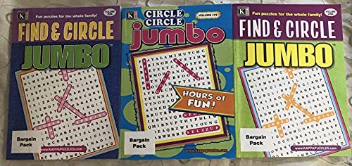 Lot of 4 Kappa Special Circle-A-Word Jumbo Hidden Messages LARGE TYPE ...