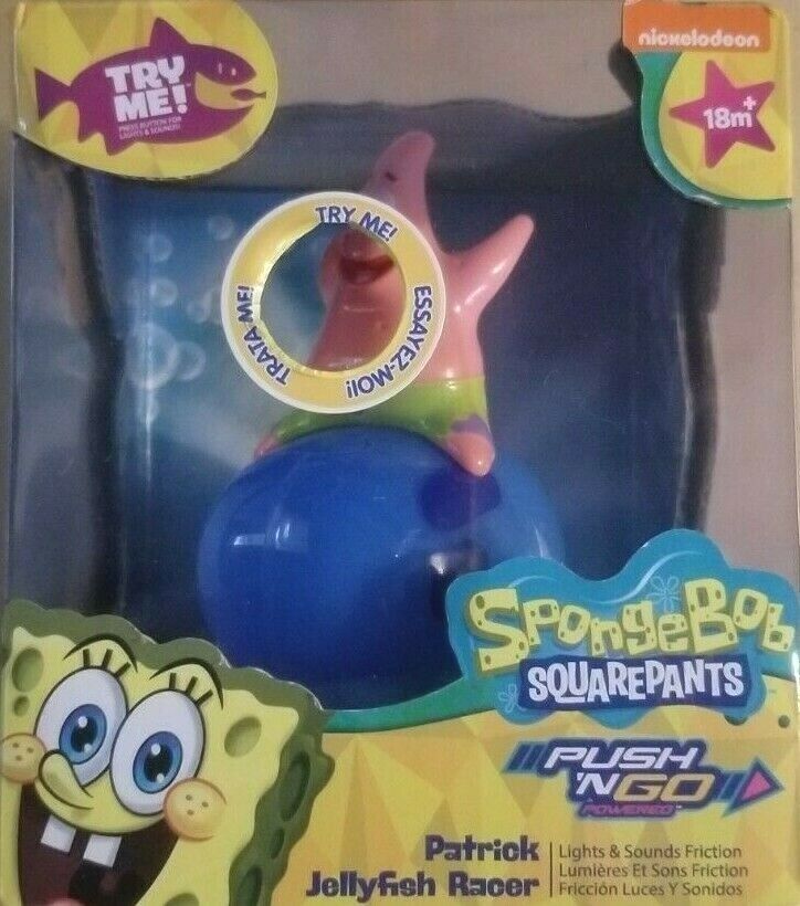 Nickelodeon Spongebob Squarepants Patrick Push N Go Light Up Jellyfish ...