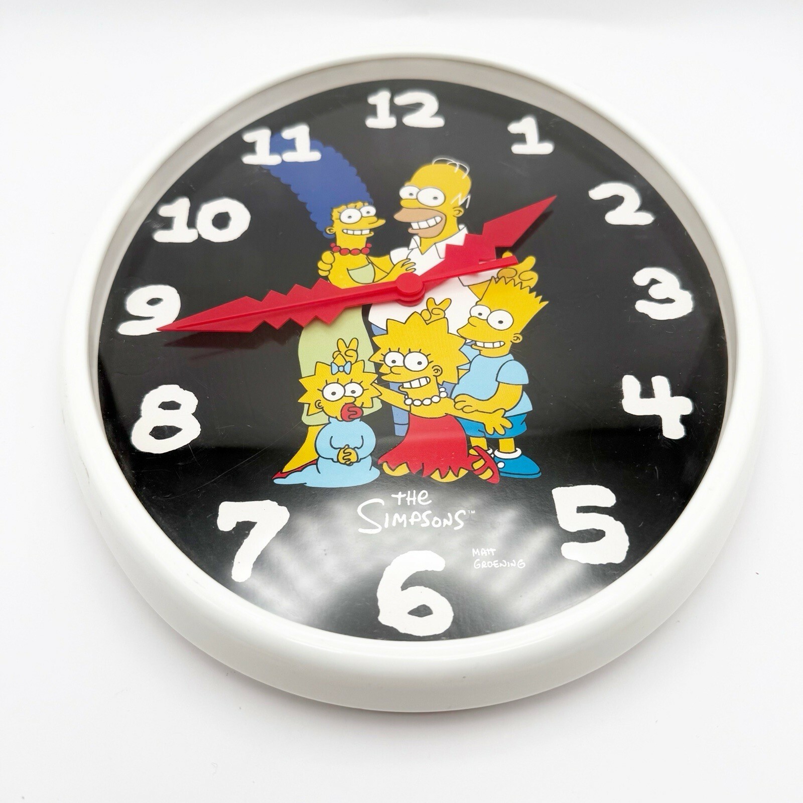 vintage RARE original Wall the simpsons promo clock 1990 Tested Works ...