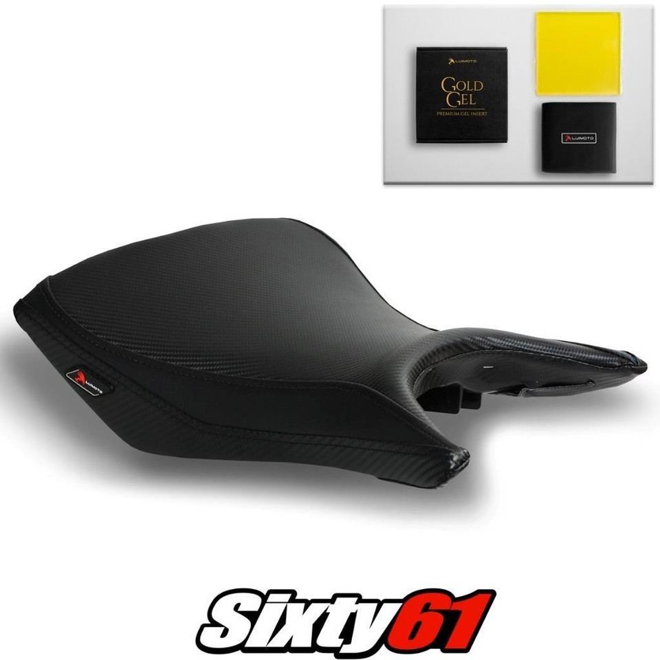 Yamaha R3 Seat Cover and Gel 2015-2023 2024 2025 Black Luimoto Tec-Grip ...