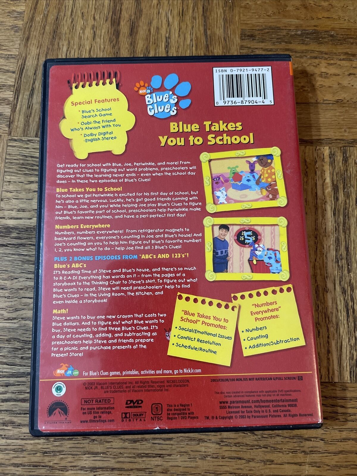 Blues Clues Blue Takes You To school DVD - DVDs & Blu-ray Discs