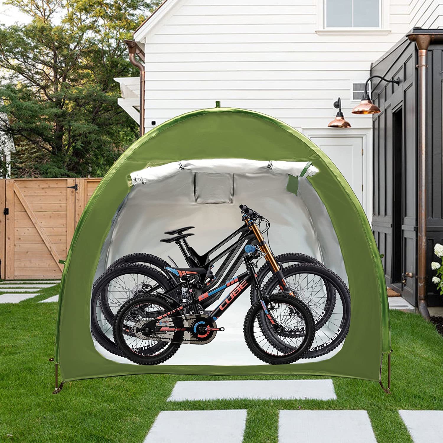 PROLEE Bike Tent 6.6FT Waterproof 210D Oxford Fabric, Outdoor Bicycle ...