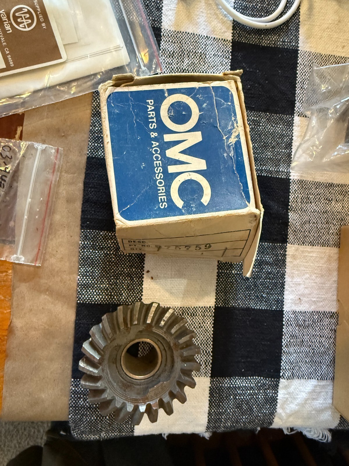 NEW OMC Volvo Evinrude Outboard Engine Gear Wheel Pulley Fly # 875759 ...