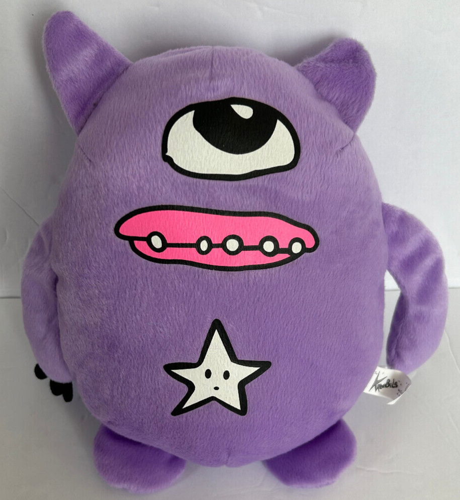 Kreebils Puggs purple monster security 6" LOVEY plush alien one eye ...