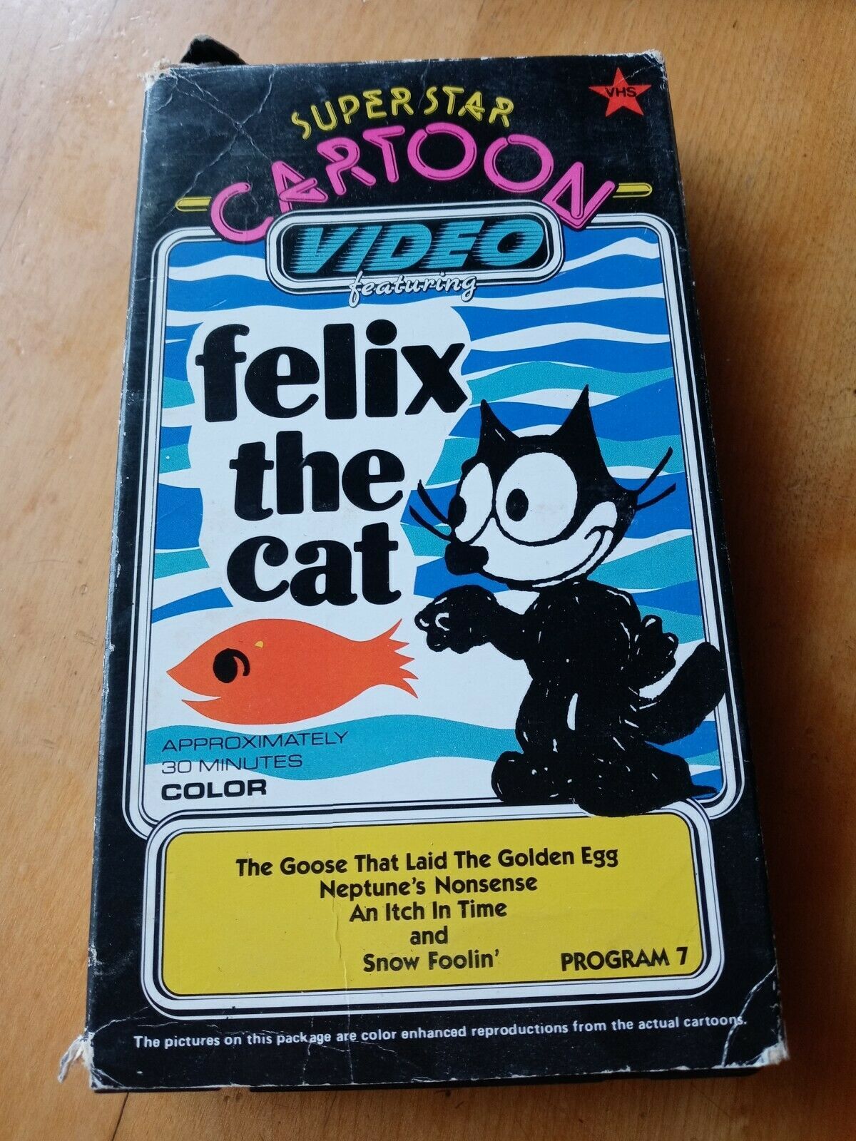 Super Star Cartoon Video Felix the Cat 4 SHOWS COLOR VHS PROGRAM 7 ...