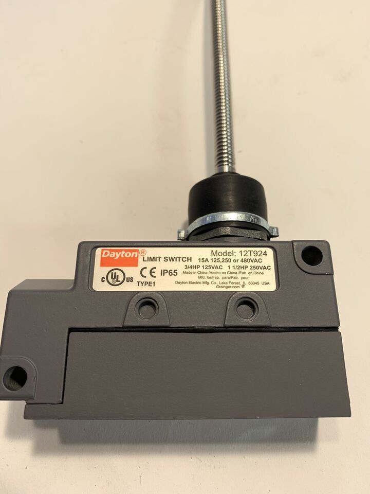 Dayton Omnidirectional Type 1 Limit Switch SPDT 15A 125, 250, 480VAC ...