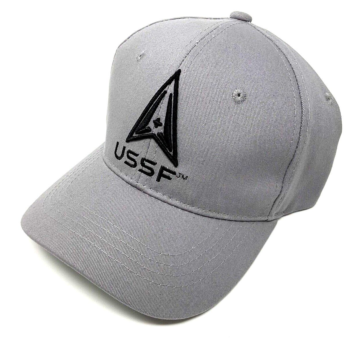UNITED STATES SPACE FORCE USSF LOGO SOLID GREY CURVED BILL ADJUSTABLE ...