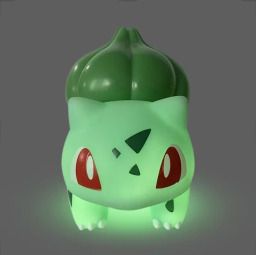 Bulbasaur LED Night Light - Soft Glow Anime Bedroom Decor, Adjustable ...