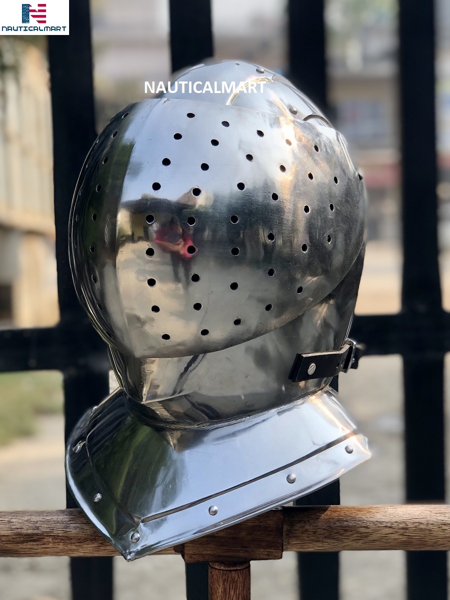 Medieval Italian Sparring Helmet Armor Steel Helmet Halloween Costume ...