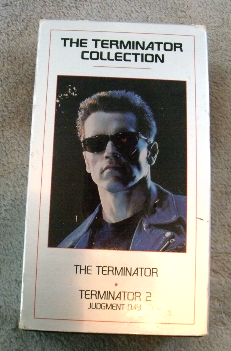 The Terminator Collection 1 2 VHS 1995 2-Tape Box Set Arnold ...