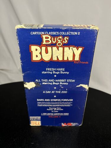 VHS UAV Cartoon Classics Collection II Bugs Bunny 1989 - VHS Tapes