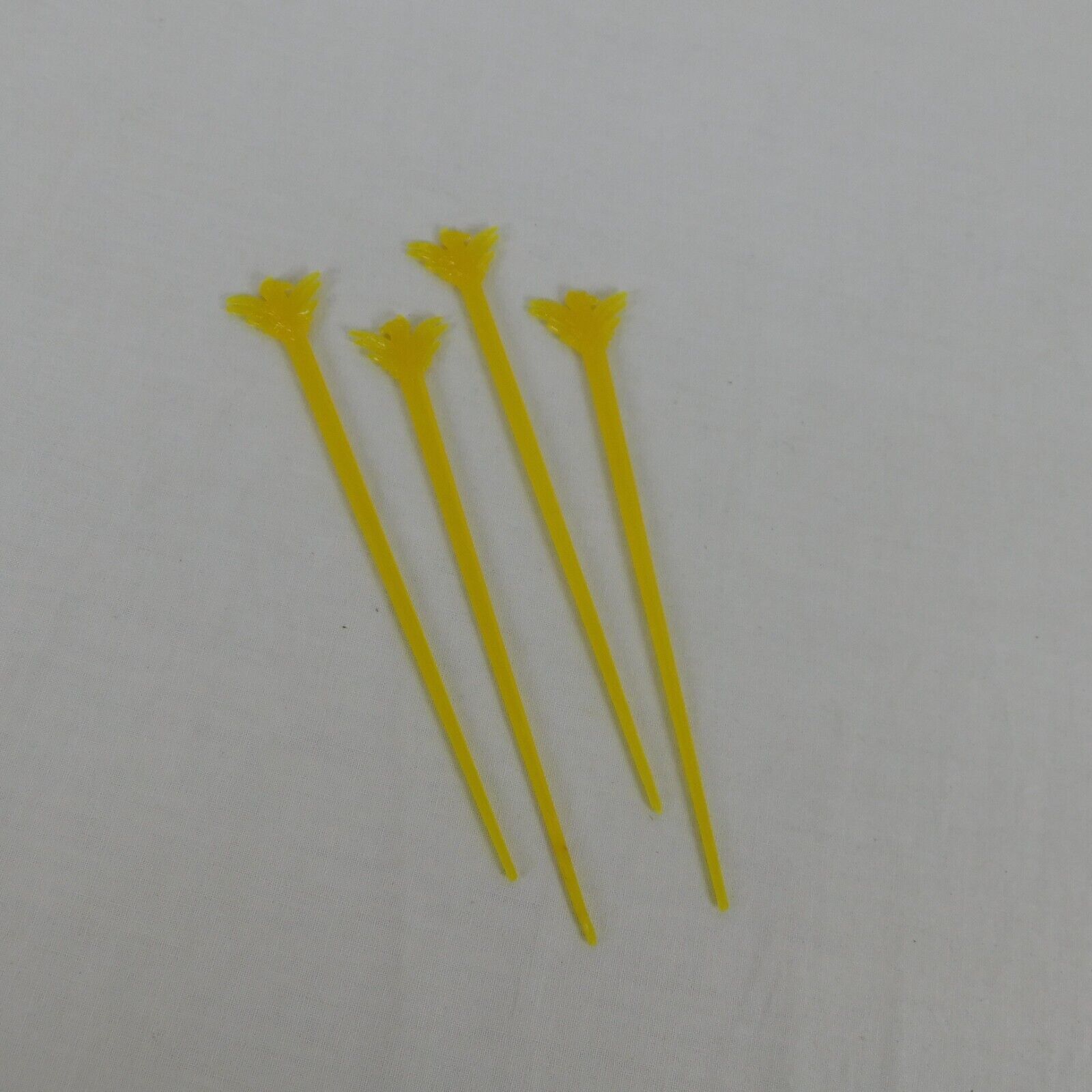 4 Yellow Bird Thunderbird Logo Swizzle Stick Vintage Mid Century Mascot ...