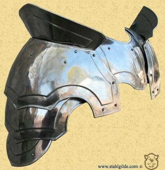 Medieval Warlord Lerp Pair of Cauldrons With Gorged Knight Shoulder ...