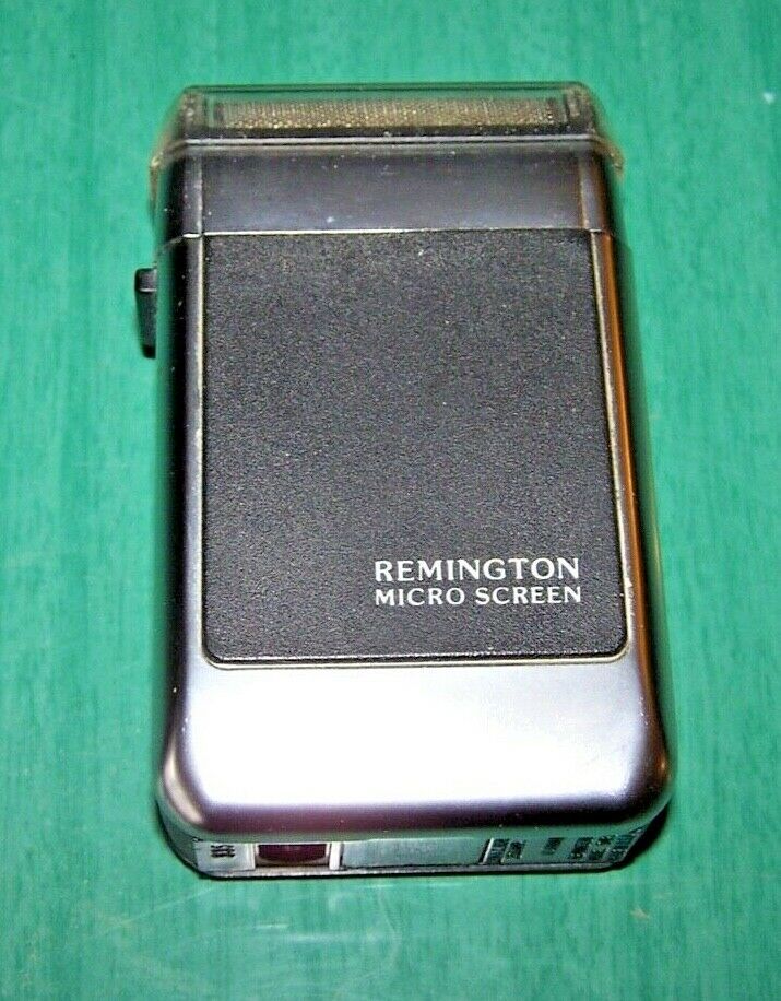 VINTAGE REMINGTON MICROSCREEN Men's Shaver - w/cord and plastic guard ...