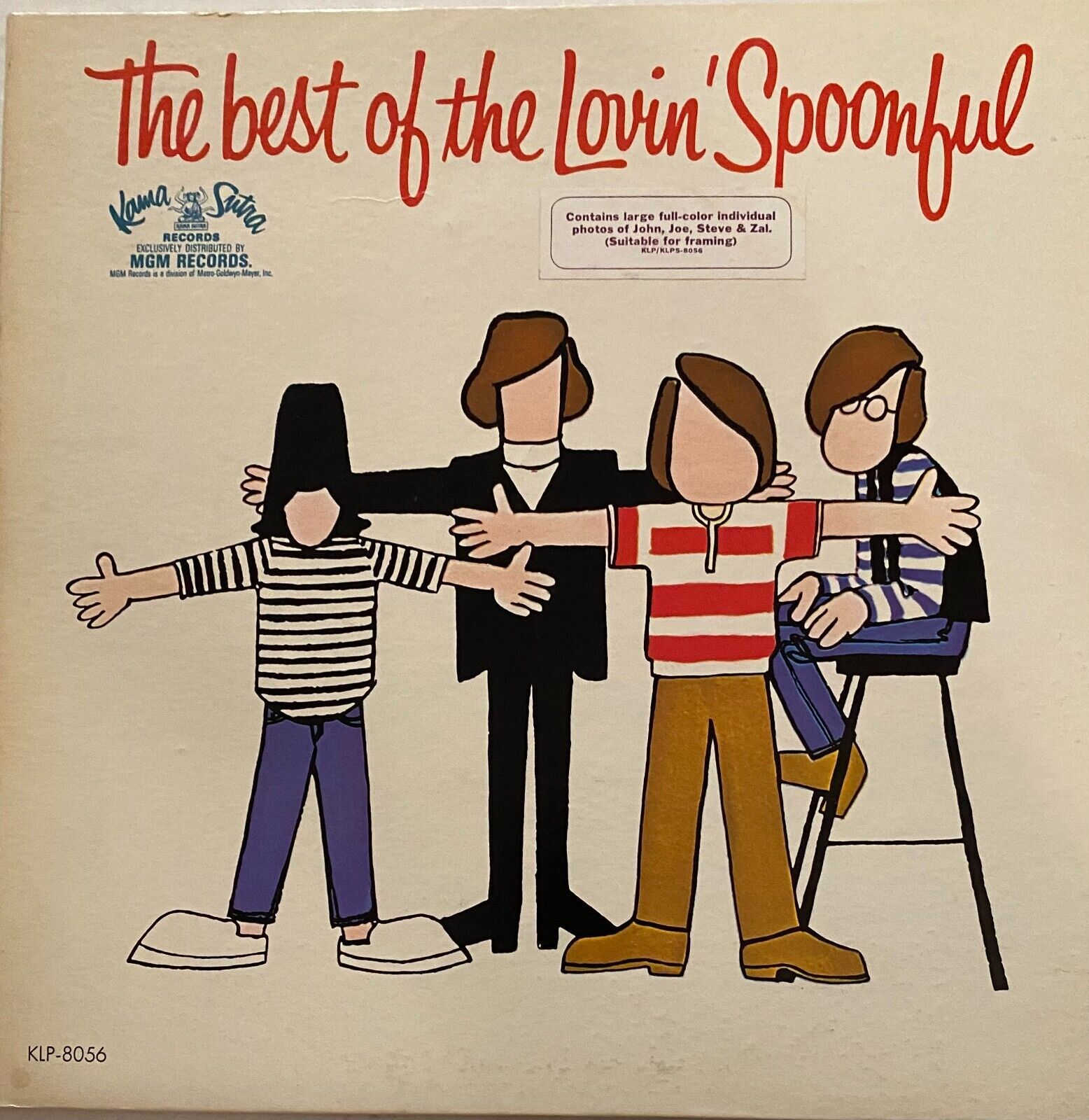 The Best Of The Lovin' Spoonful - Vinyl -1967 Kama Sutra KLPS-8056 w/ 4 Photos - Vinyl Records
