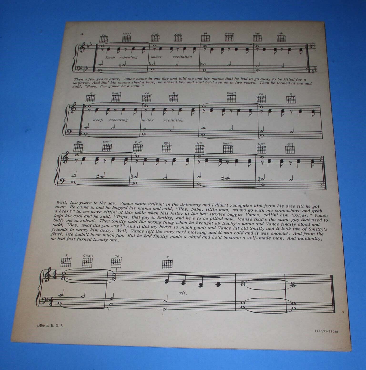 Roger Miller Sheet Music Vintage 1968 Vance and 50 similar items