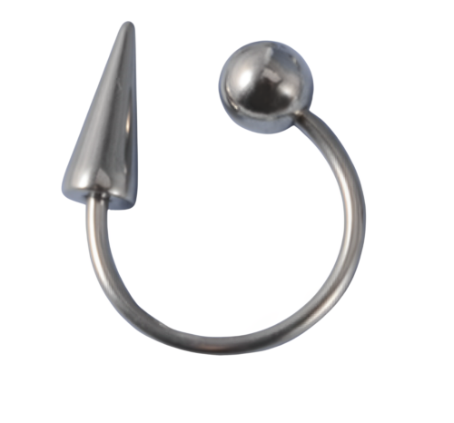 Pair Snake Bite 8mm Spike Ring Lip Earring Hoop 16g (1.2mm) 316L Steel Ear Helix - Body Jewelry