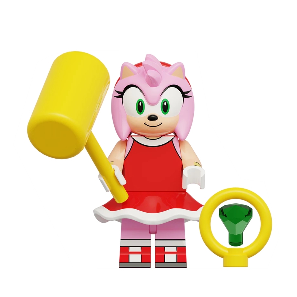 Sonic The Hedgehog Amy Rose Minifigures Kids Toys Gifts - Building Toy ...