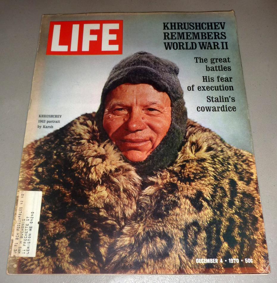 Life Magazine Dec. 4, 1970 - Khruschev Remembers WWII, American POWs ...
