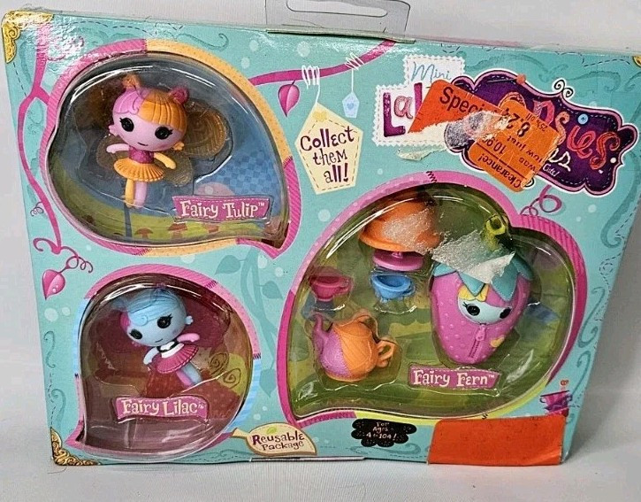 New Lalaloopsy Minis Lala Oopsies Littles Fairies Set Fairy Tulip Fern ...