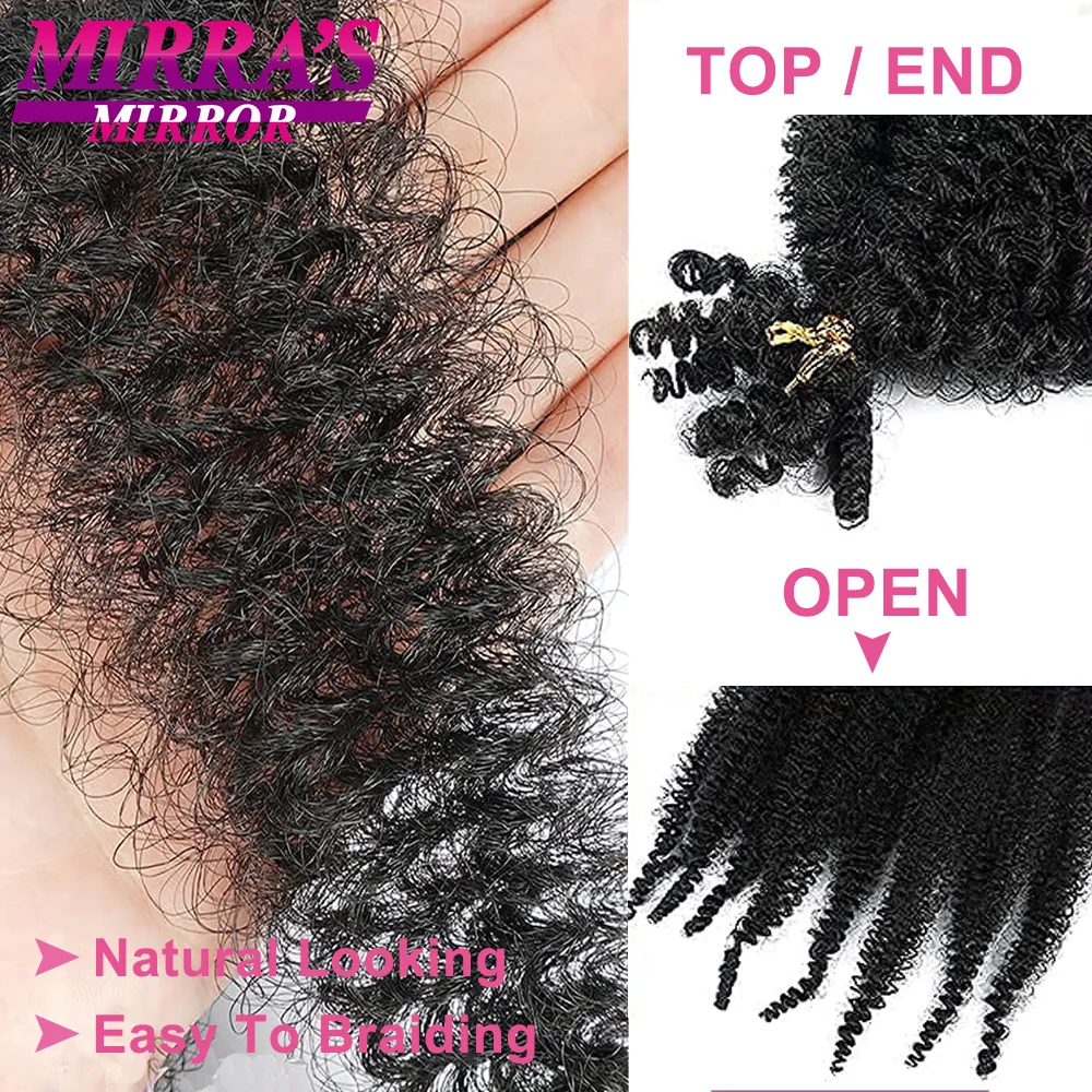 Springy Afro Twist Hair 16/24/28Inch Synthetic Pre-Separated Afro Kinky ...