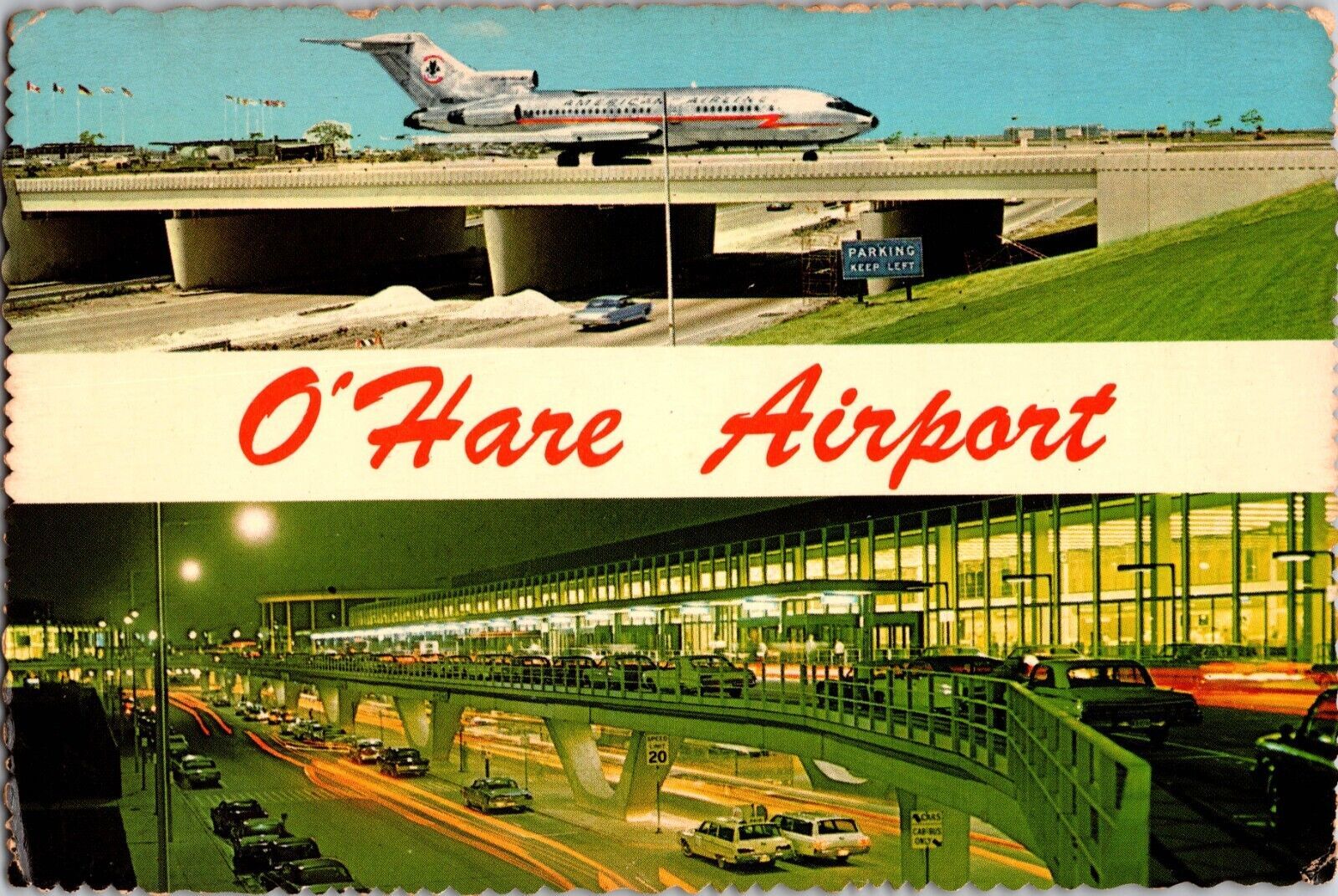 Vtg Postcard O'hare International Airport, Chicago Illinois, Plane ...